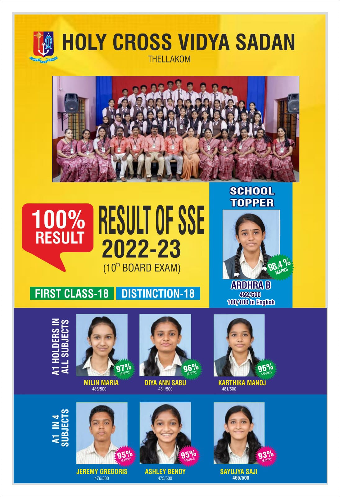 Holy Cross Vidya Sadan Senior Secondary School, Thellakom, Kottayam